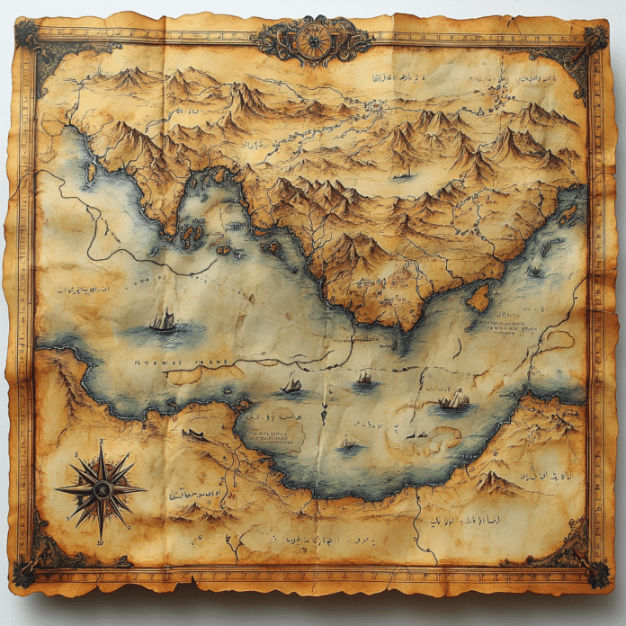 Persian Gulf Map Revealing Strategic Oil And Cities