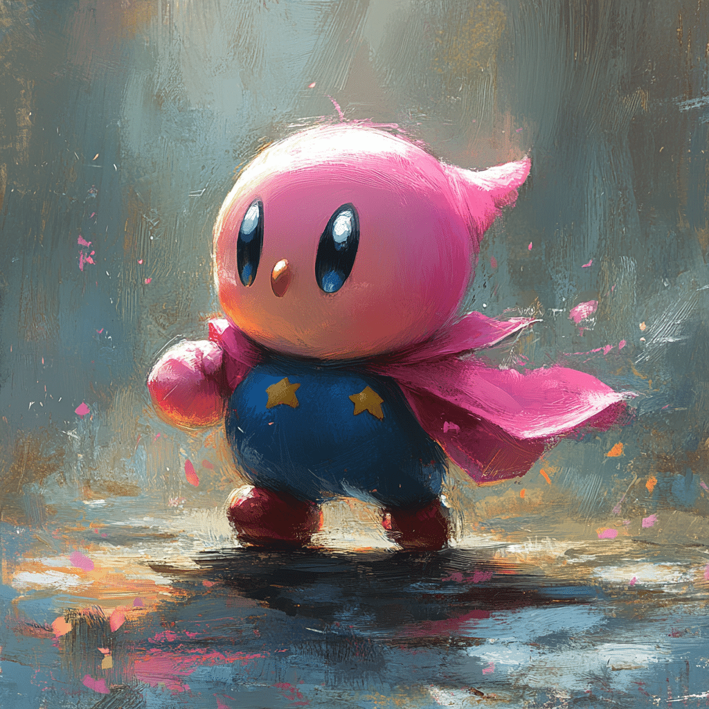Kirby Fanart Celebrating The Iconic Pink Puffball's Journey